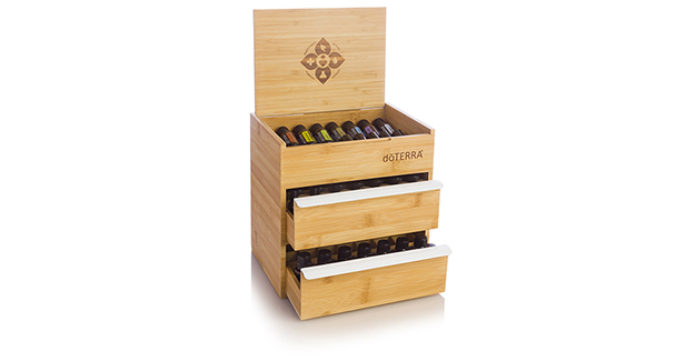 Deluxe Bamboo Box Double Drawer | doTERRA Essential Oils